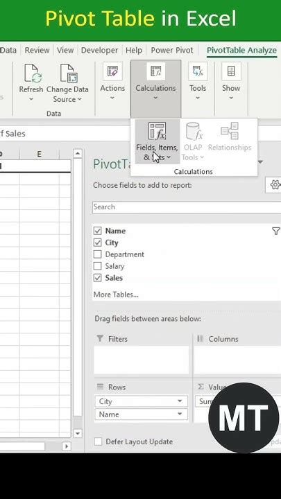 Excel 👉 Pivot Table In Adcanced Microsoft Excel Microsoftexcel Newexcel Excelshortcuts Youtube