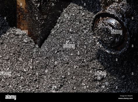 Industrial Pavement Machine Laying Fresh Asphalt On Road Construction