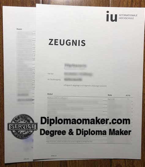 Where To Buy An Iu Internationale Hochschule Transcript In Germany