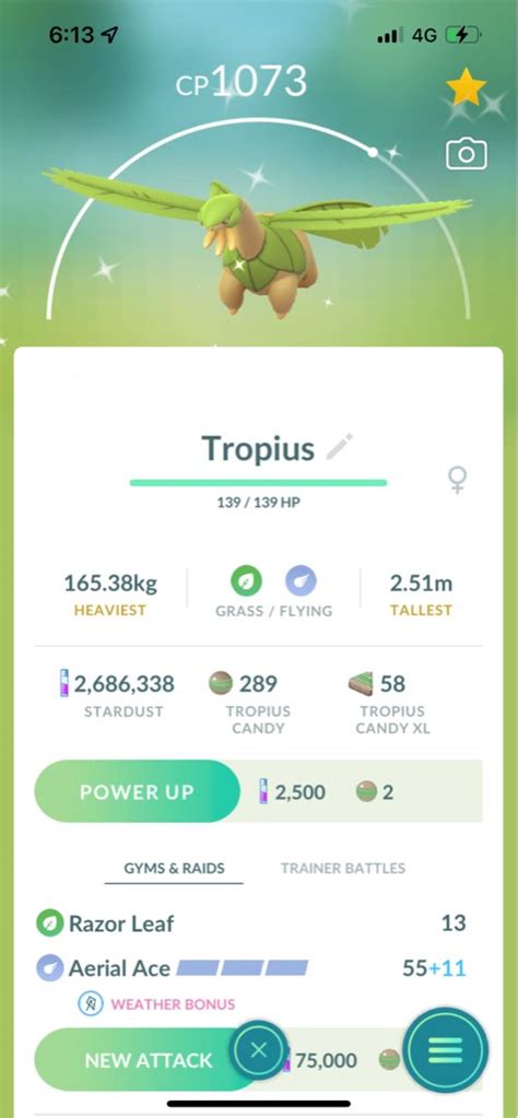 Shiny Tropius Pokemon Go Video Gaming Gaming Accessories In Game