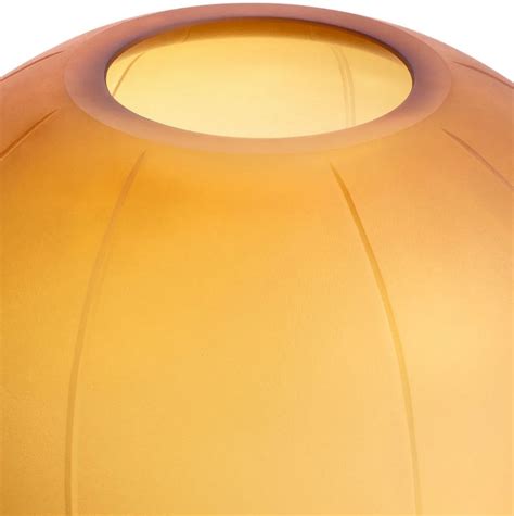 Casa Padrino Luxury Glass Vase Amber Ø 24 X H 35 Cm Mouth Blown