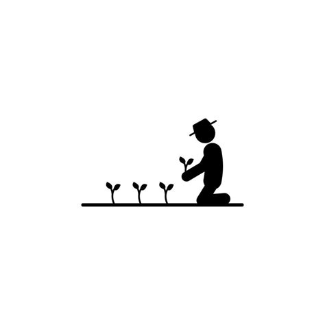 Man Seedlings Vector Icon 22342735 Vector Art At Vecteezy