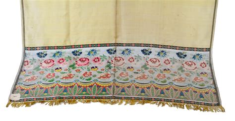 Bonhams A Spitalfields Silk Shawl Circa 1810