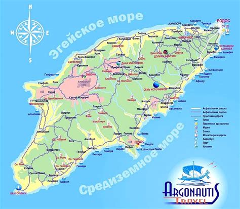 Карта родос греция