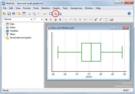 save and recall graphs and statistics