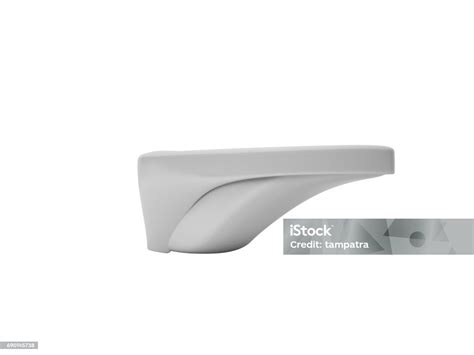 3d Rendering Abstract Object Geometry Isolated On White Background