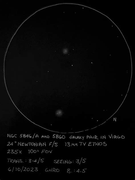 Two Sets Of Interacting Pairs Virgo And Coma Berenices Sketching