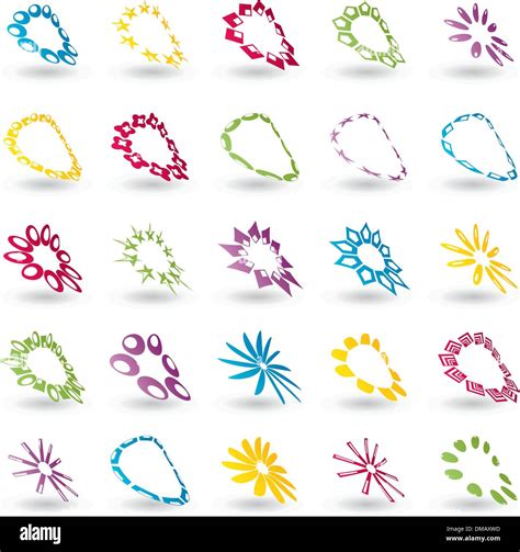 Abstract Icons Elements For Design Vector Illustration Stock Vector