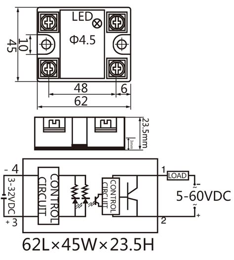 Single Three Phase DC Solid State Relay SSR DD Products ManHua Electric Co Ltd