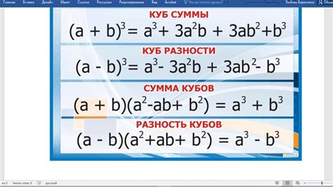 Формулы сокращенного умножения Youtube