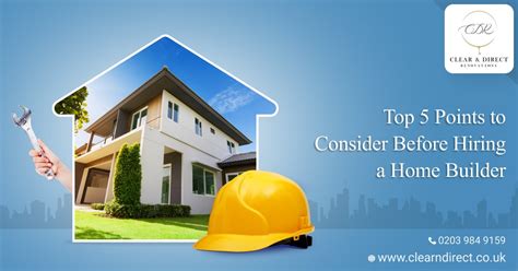 Points You Need To Consider Before Hiring A Home Builder Clear