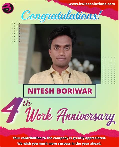 Krishi Sahu On Linkedin Wishing A Wonderful Work Anniversary And Much