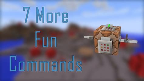 7 More Fun Commands In Minecraft Youtube