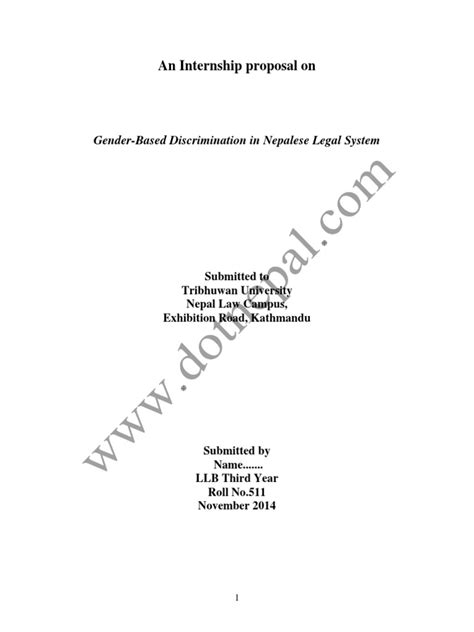 Internship Proposal Llb 3rd Year Pdf Human Rights United Nations