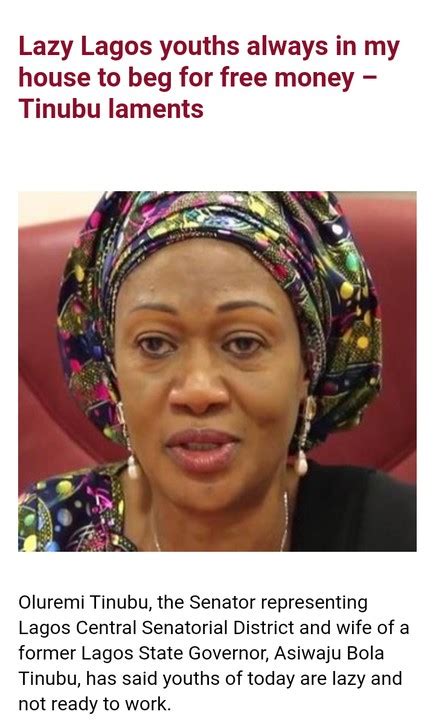 Throwback Lagos Youths Always In My House To Beg For Money Tinubu
