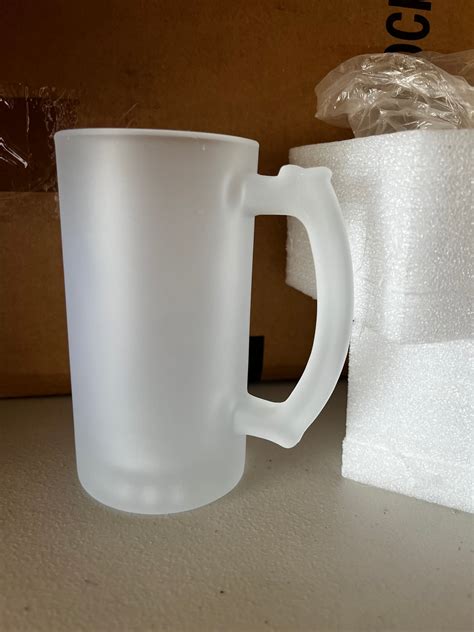 16oz Frosted Sublimation Beer Mug Pretty And Sweet