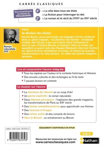 Au Bonheur Des Dames De Emile Zola Poche Livre Decitre