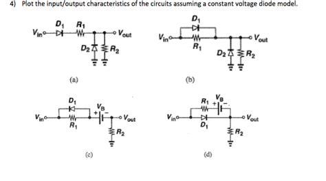 solved 4 plot the input output characteristics of the