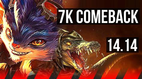 RUMBLE Vs RENEKTON TOP K Comeback EUW Challenger YouTube