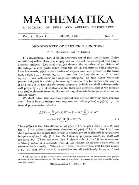 1956 05erdos Pdf Factorization Function Mathematics