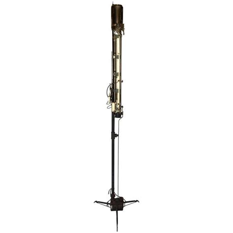 Cerused Wood Floor Lamp With Melon Form Base For Sale At 1stdibs