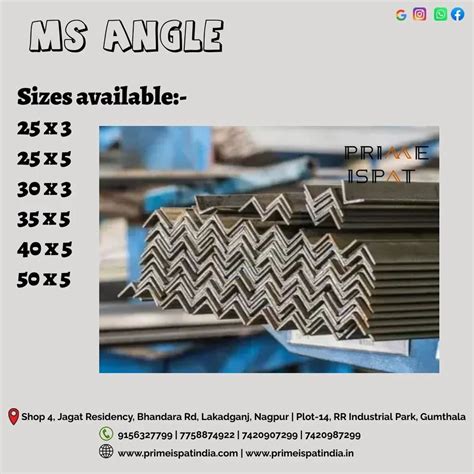 6 Meter L Shaped Mild Steel Angle At ₹ 52 Kg In Nagpur Id 2853230533755