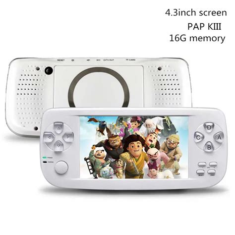 retro mini game console 64 bit pap kiii 4 3 inch screen 16g memory