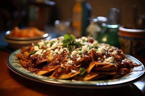 Chilaquiles Tradicionais Mexicanos Foto Premium