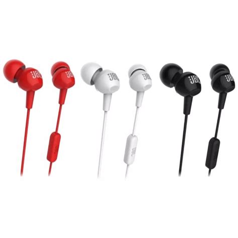 Jual Jbl C Si In Ear Earphone Cable With Mic Original Shopee Indonesia