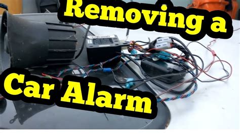 Removing A Car Alarm YouTube