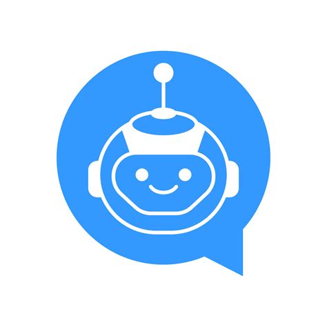 Robot Chat Bot Vector Design Robotic Assistant Icon Isolated On Bubble