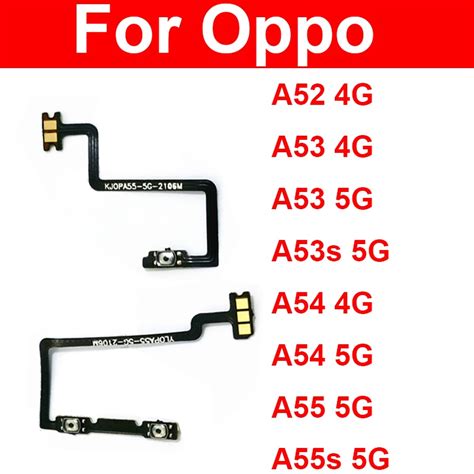 Power Volume Flex Cable For OPPO A52 A53 A54 A55 A55S 4G 5G On OFF