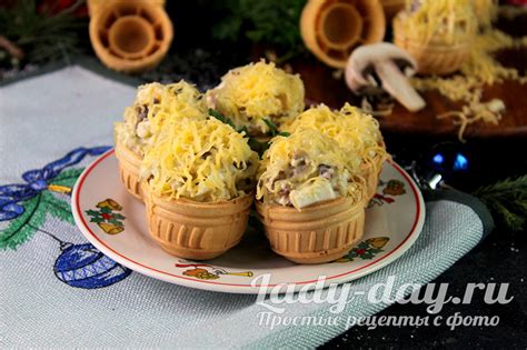Тарталетки с грибами и сыром: рецепт с фото | Простые рецепты с фото