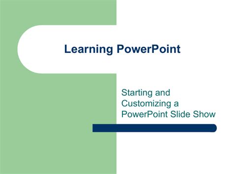 Learning Powerpoint