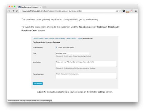 Woocommerce Purchase Order Gateway Features 2