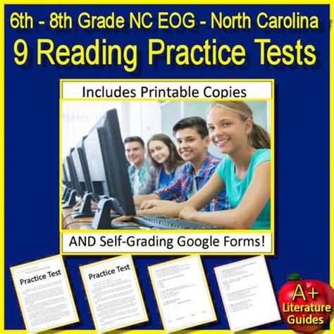 6th 7th And 8th Grade Nc Eog Reading Practice Tests North Carolina Test Prep