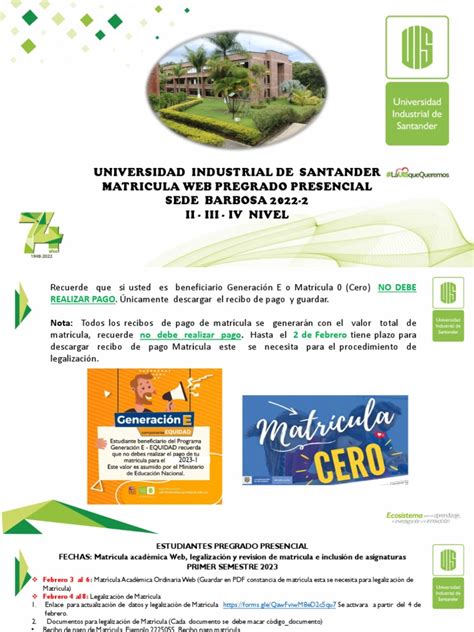 Instructivo Matrícula Académica 2023 1 Pdf Contraseña Informática