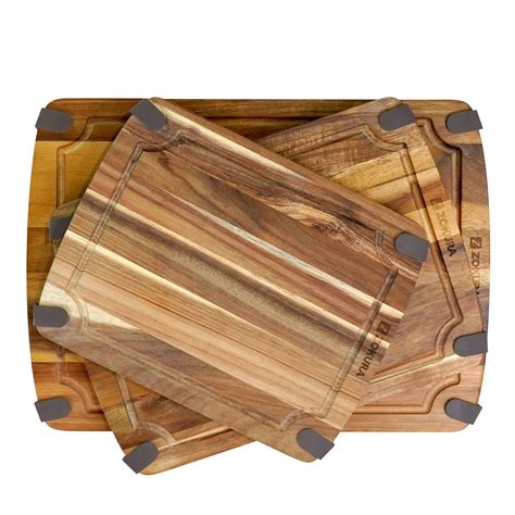 Tabla De Cortar Madera De Acacia 28 X 22 Cm Zokura KitchenShop