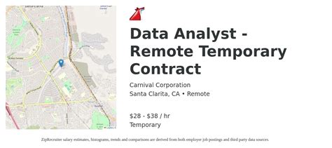 Carnival Data Analyst Remote Temporary Contract Job Santa Clarita