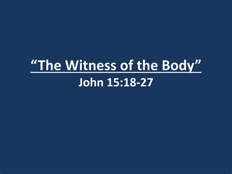 John 15 18 27 Sermon