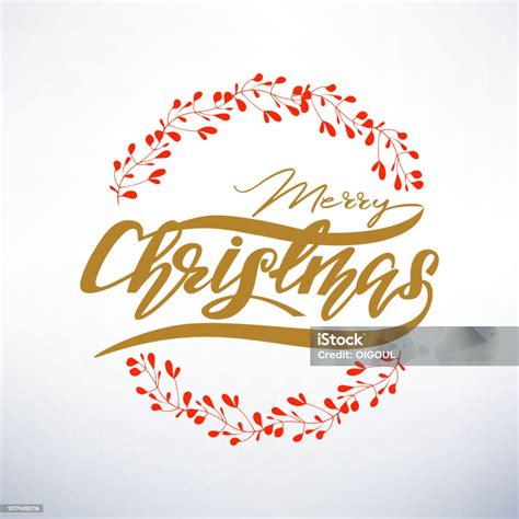 메리 크리스마스 글자와 인사말 카드 디자인입니다 벡터 일러스트입니다 광고에 대한 스톡 벡터 아트 및 기타 이미지 광고 금