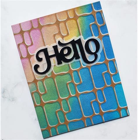 Stacked Blocks Stencil A Colorful Life Designs