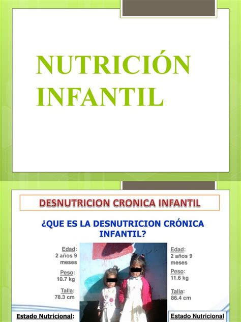 Nutricion Infantil Pdf Alimentos Nutrición