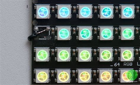 Review Cjmcu 8×8 64 Pixel Ws2812b 5050 Addressable Rgb Led Arrays Goughs Tech Zone