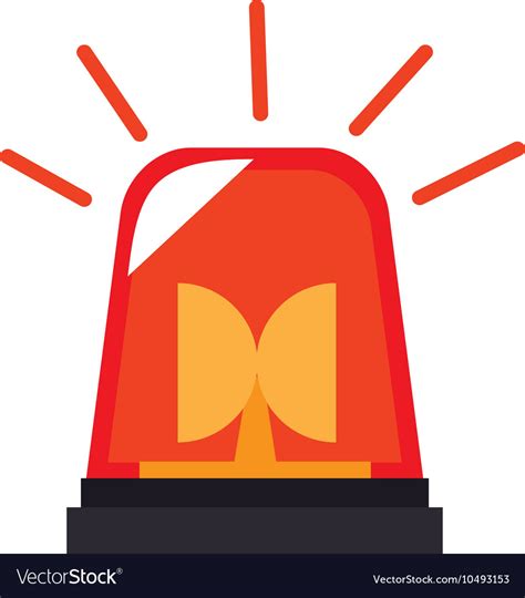 Fire siren equipement service emergency Royalty Free Vector