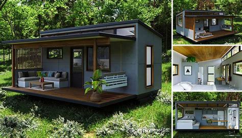 บ้านน็อคดาวน์ทรงโมเดิร์น ขนาด 1 ห้องนอน 1 ห้องน้ำ ออกแบบสวยงาม ครบครัน