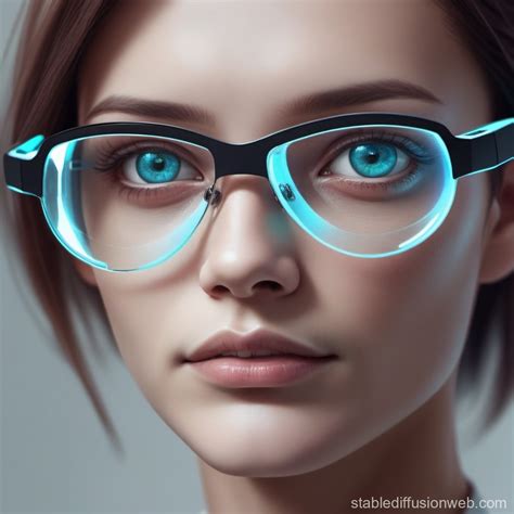 Futuristic Human With Eyeglass Stable Diffusion Online
