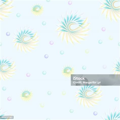 양식에 일치 시키는 꽃과 작은 볼의 완벽 한 패턴입니다 밝은 색된 배경 파스텔 색상입니다 벡터 Eps10 일러스트 레이 션 0명에 대한 스톡 벡터 아트 및 기타 이미지