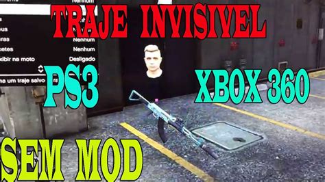 Como ter o traje INVISÍVEL no GTA online SEM MOD PS e XBOX YouTube