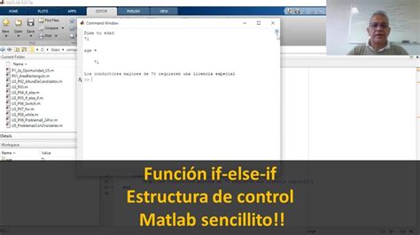 Función If Else If De Matlab Básico Y Sencillo Youtube